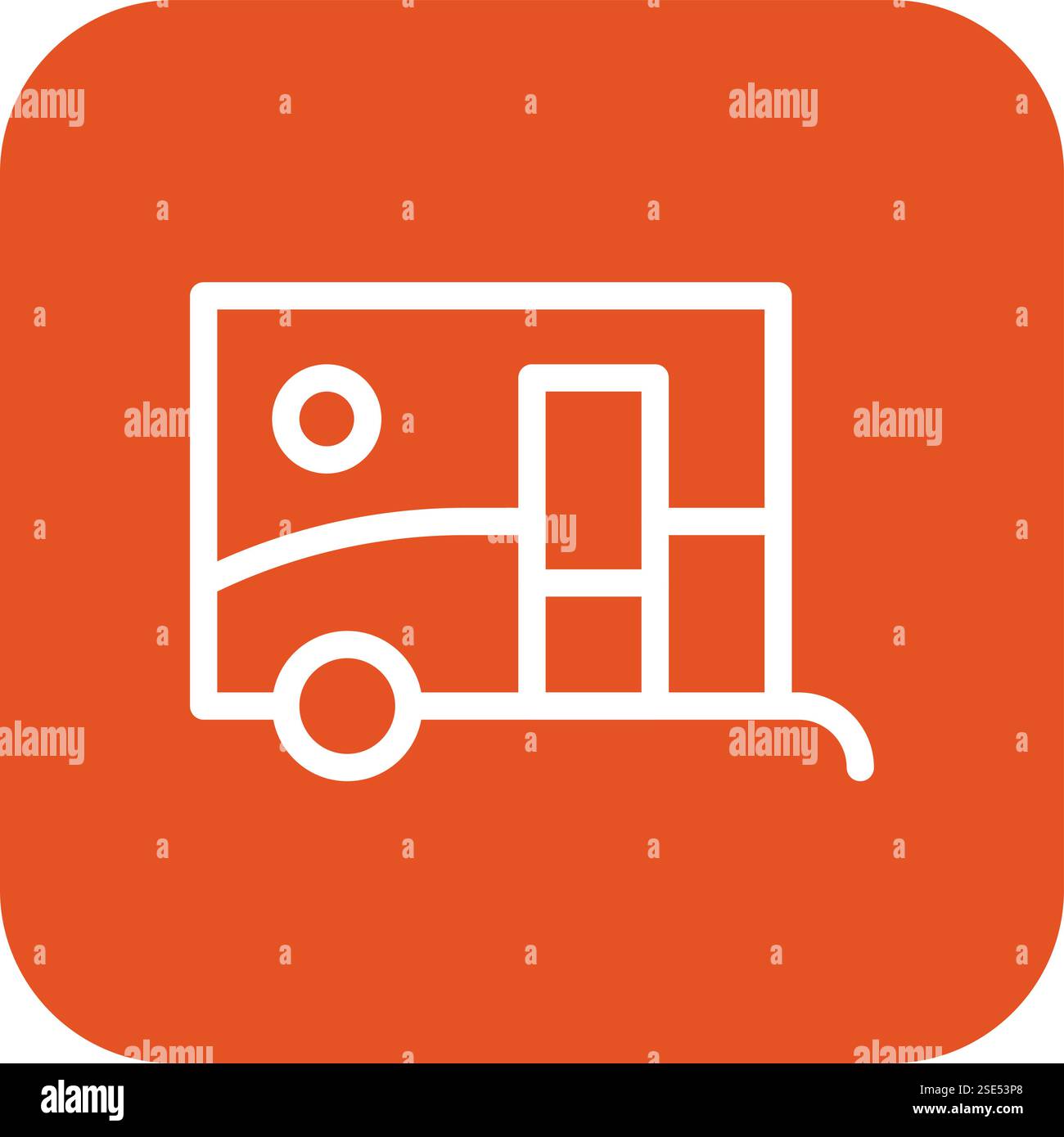 Caravan Vector Icon Design Illustration Stock Vector Image & Art - Alamy