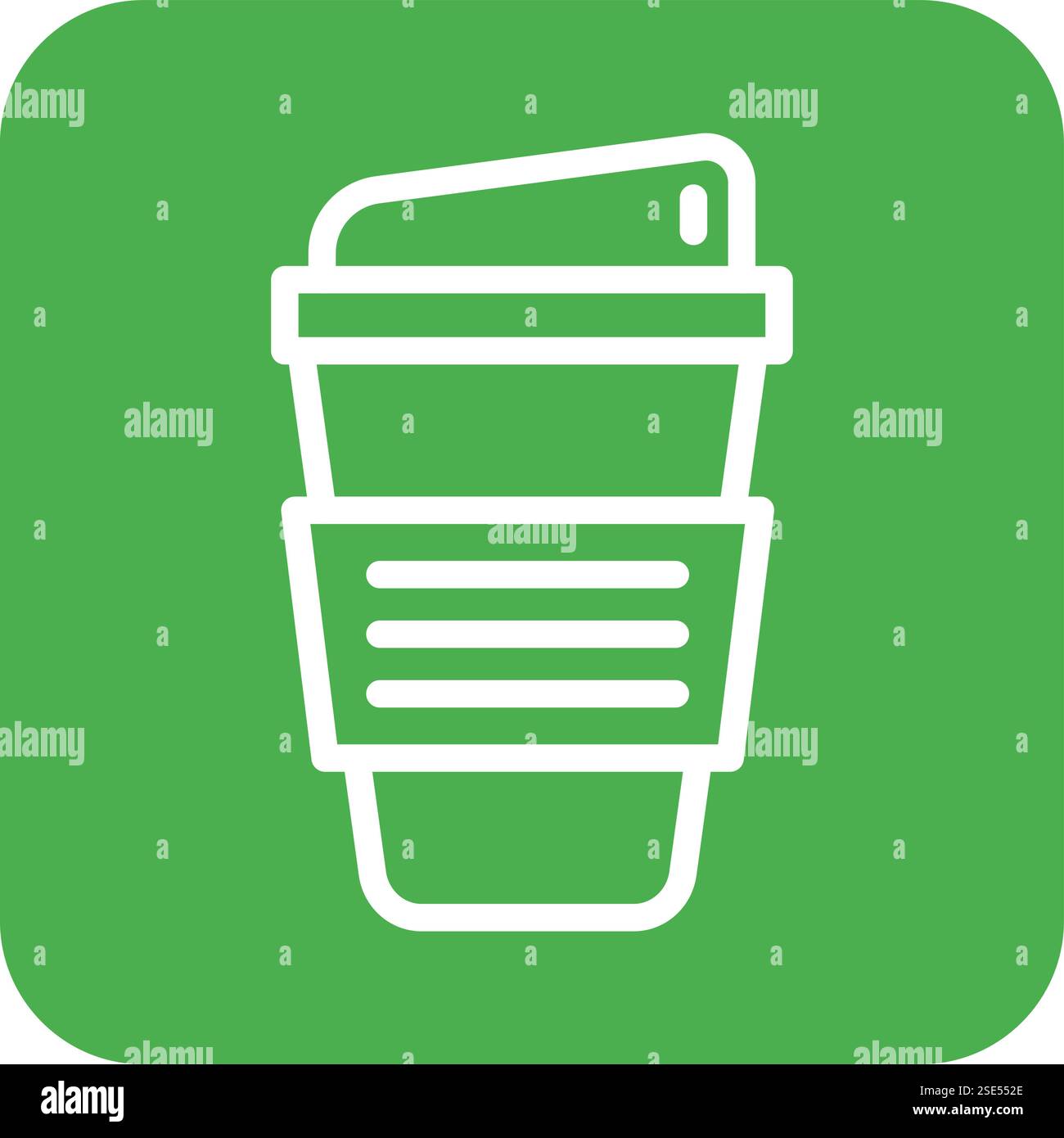 Paper cup outline vector Cut Out Stock Images & Pictures - Alamy
