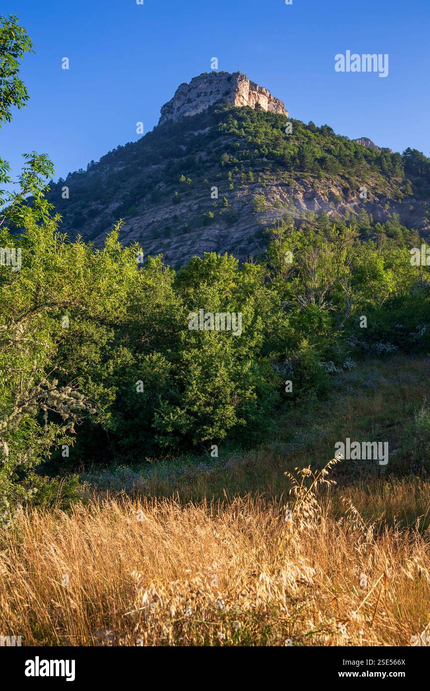 Grand Barry-Gaudichart Ridges in Vercheny, Drôme, France. Mountain in ...