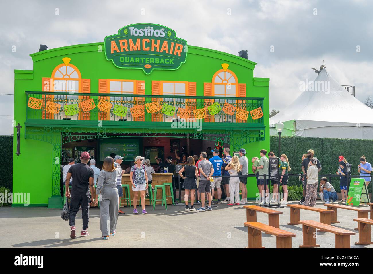 New Orleans, LA, USA - February 7, 2025: Tostitos Armchair Quarterback ...