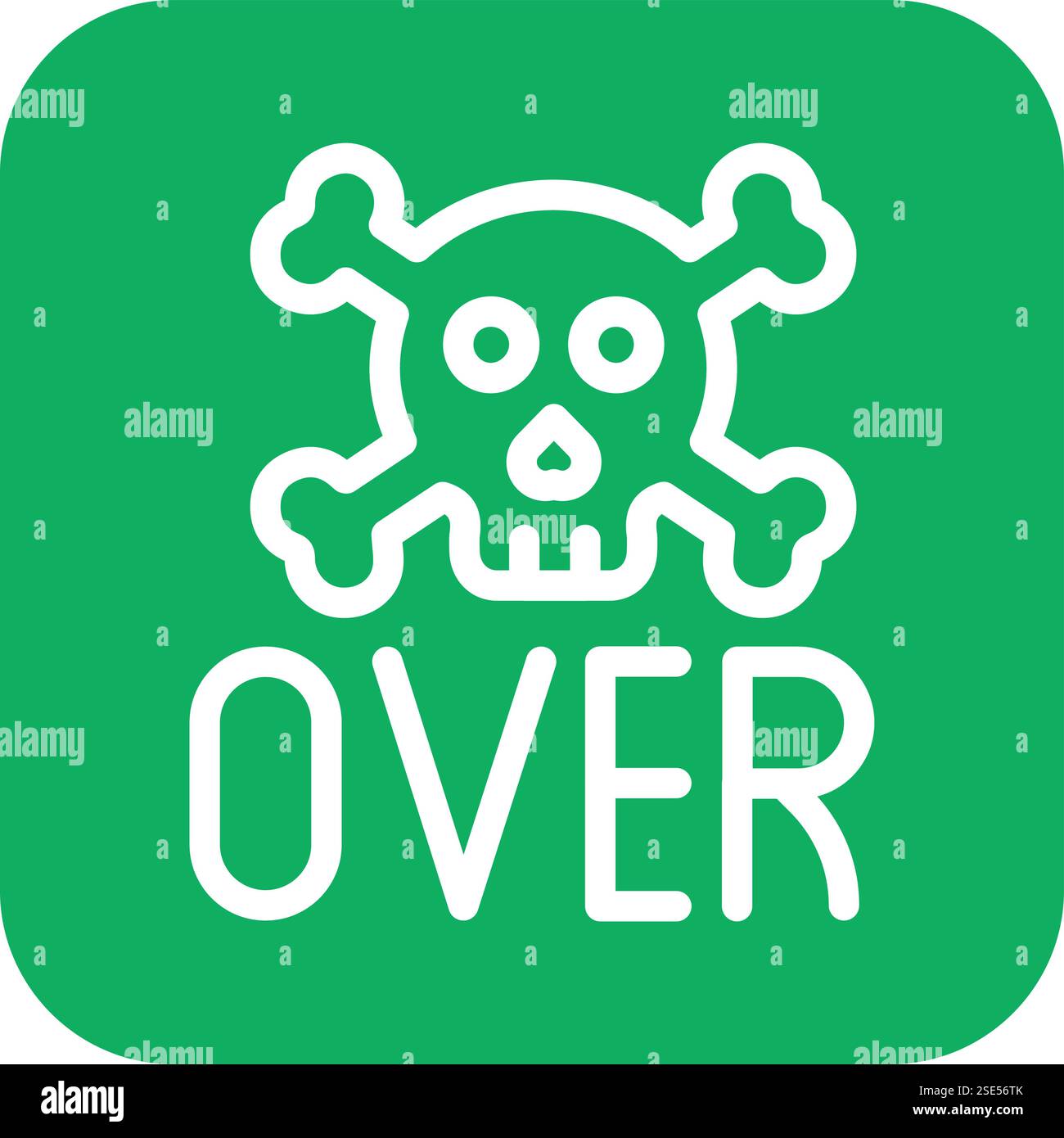 Pixel game over Cut Out Stock Images & Pictures - Alamy