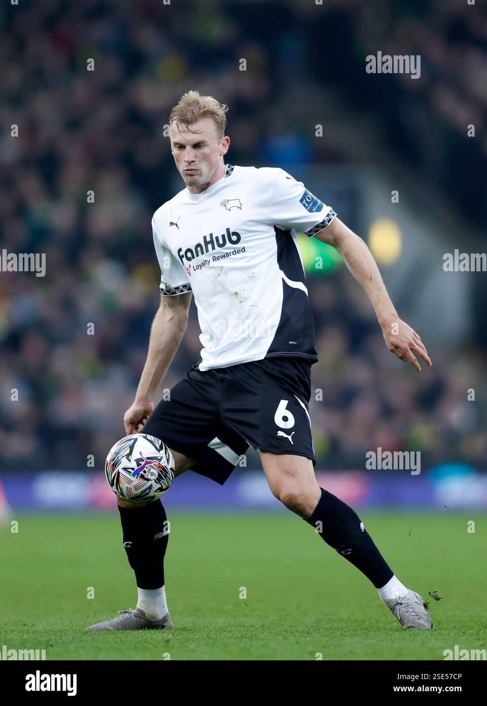 Derby County's Sondre Langas during the Sky Bet Championship match at ...