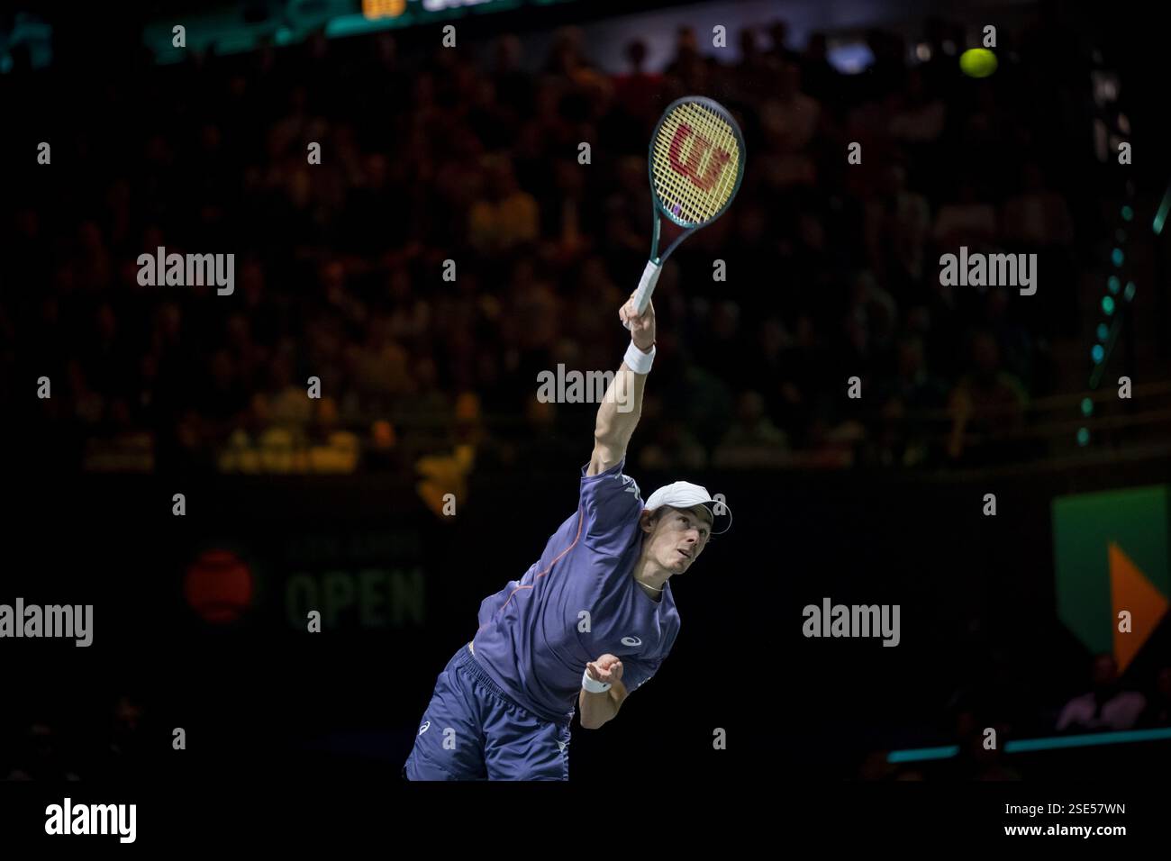 ROTTERDAM - Alex de Minaur (AUS) in action against Mattia Bellucci (ITA ...