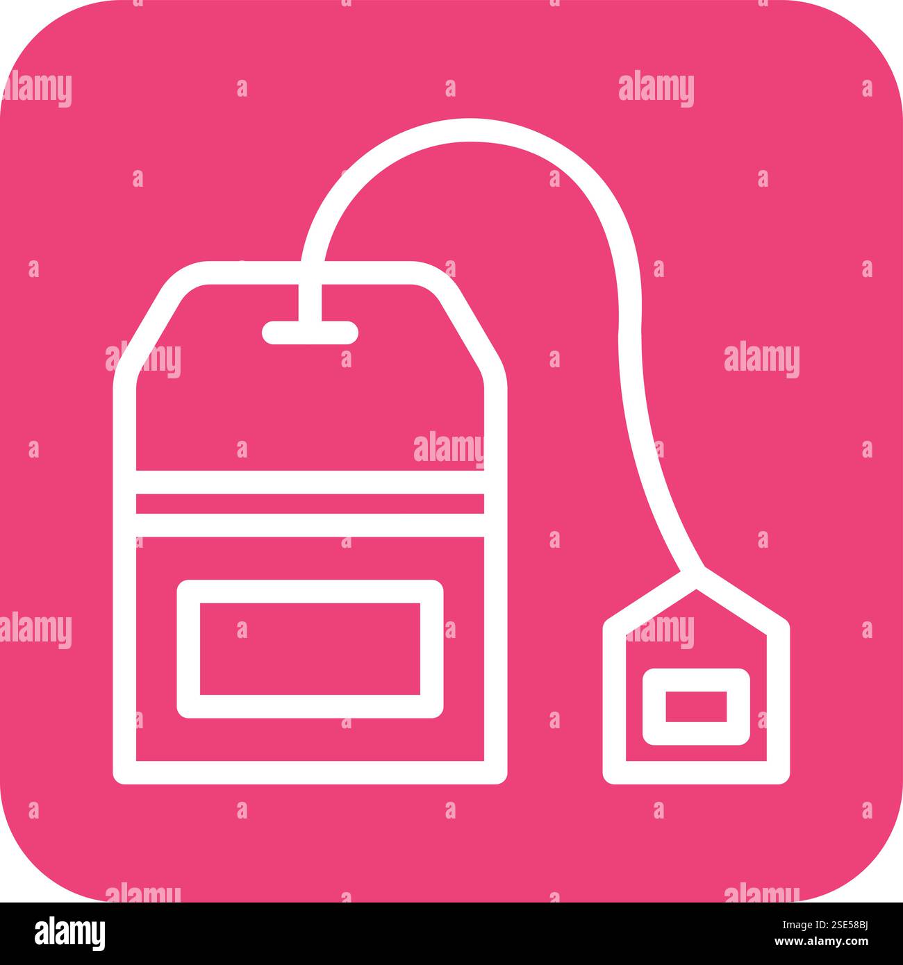 Tea bag Vector Icon Design Illustration Stock Vector Image & Art - Alamy