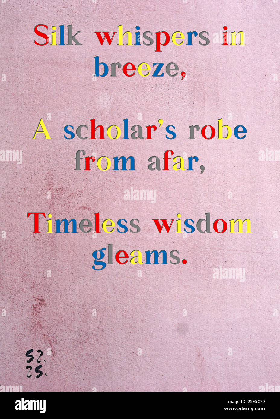 Silk whispers in breeze, A scholar's robe from afar, Timeless wisdom ...