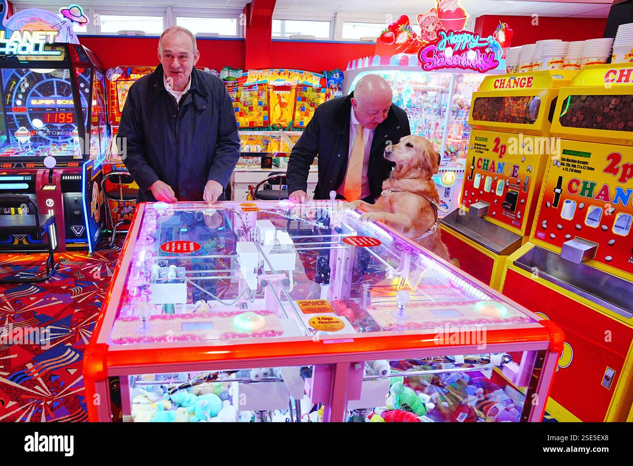 Liberal Democrats leader Sir Ed Davey (left) and Torbay MP Steve ...