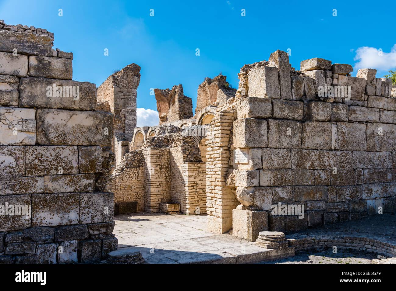 The archaeological site of Maktar in west-central of Tunisia Stock ...