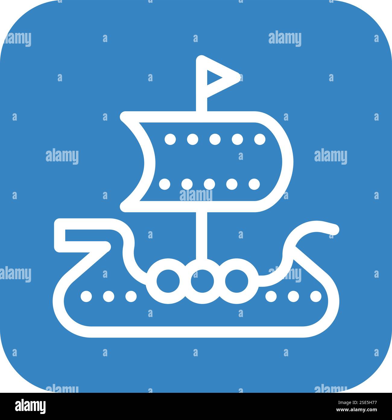 Viking ship Vector Icon Design Illustration Stock Vector Image & Art ...