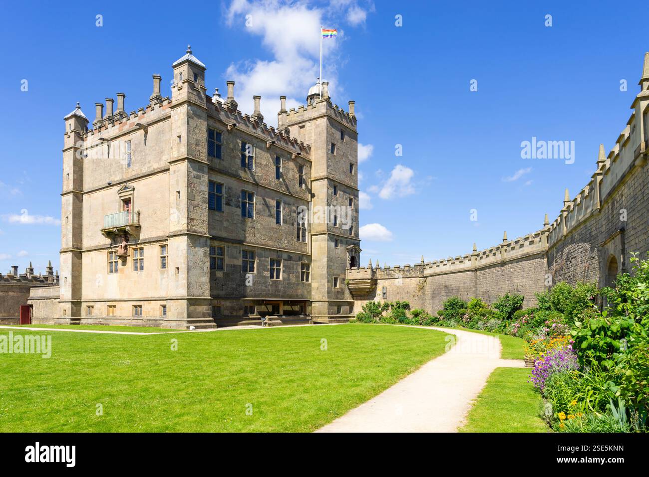 Bolsover castle The Little castle and Fountain garden Bolsover ...