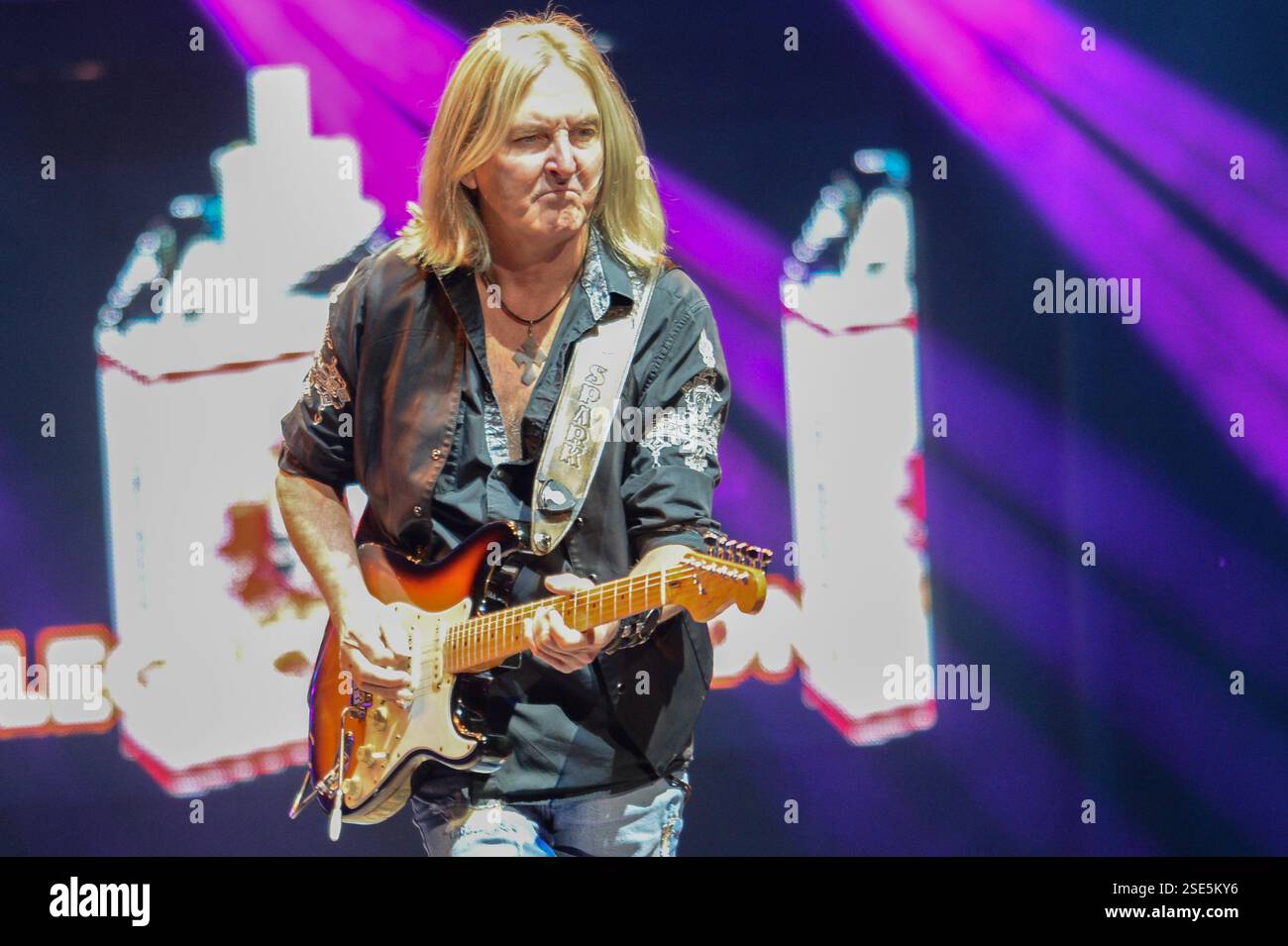 Hollywood, USA. 07th Feb, 2025. Mark Matejka performs with Lynyrd ...