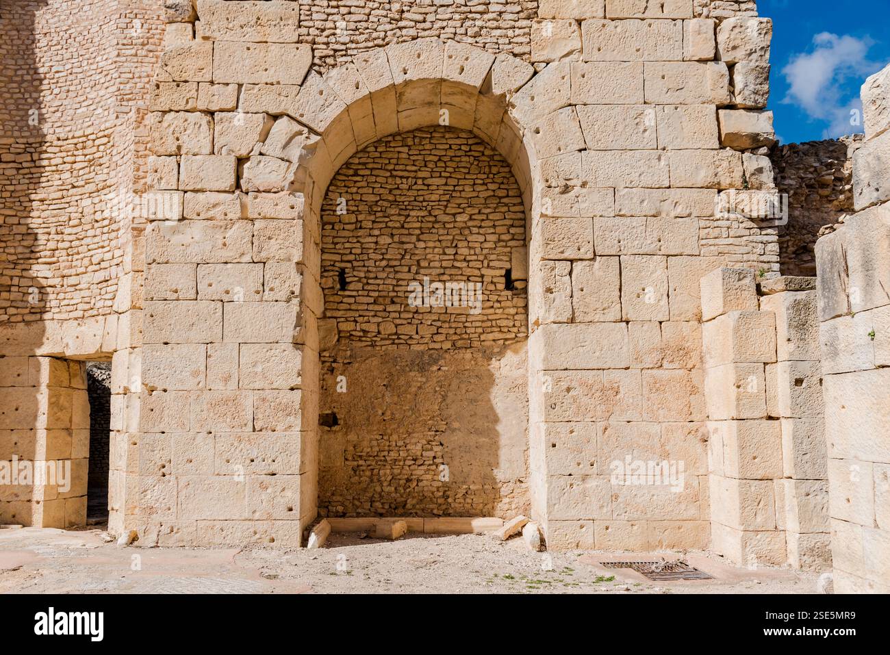 The archaeological site of Maktar in west-central of Tunisia Stock ...