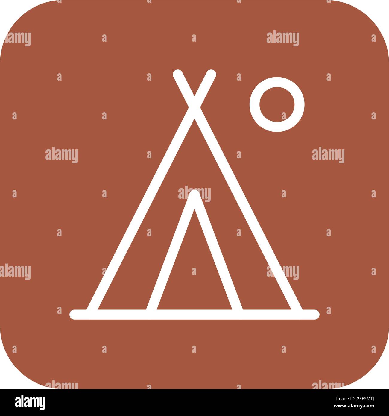 Camping icons isolated design Cut Out Stock Images & Pictures - Alamy