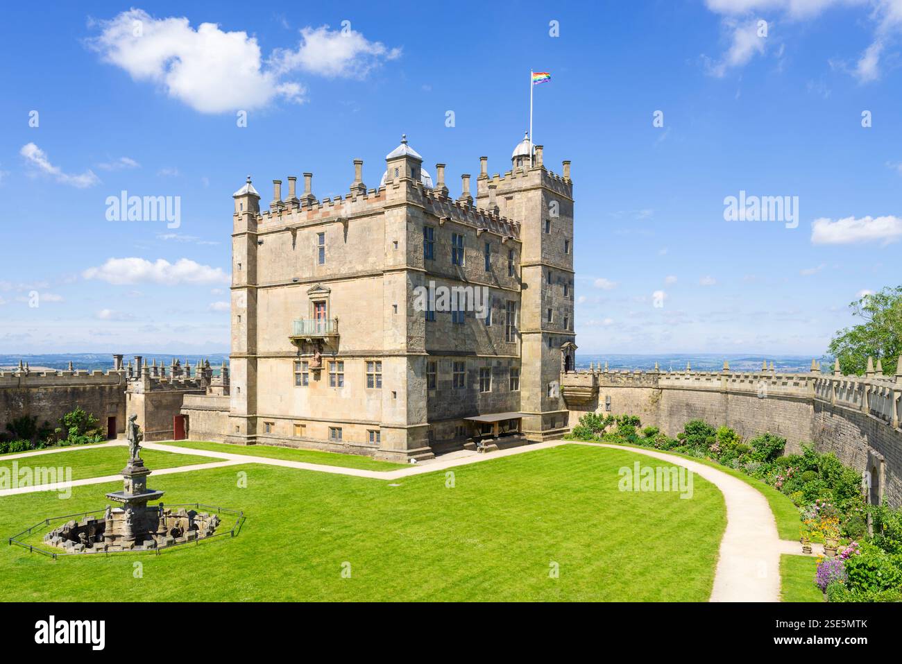 Vale of scarsdale bolsover castle derbyshire historic hi-res stock ...
