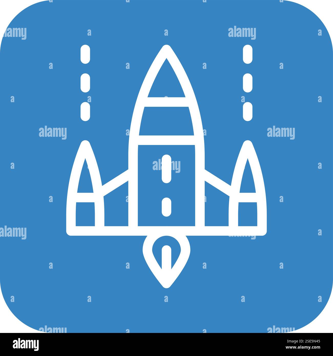 Spaceship logo design hi-res stock photography and images - Alamy