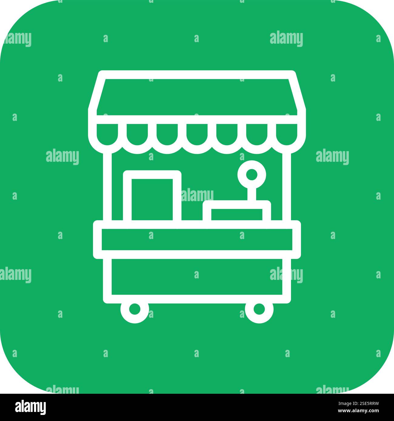 Market stall 3d illustration Stock Vector Images - Alamy