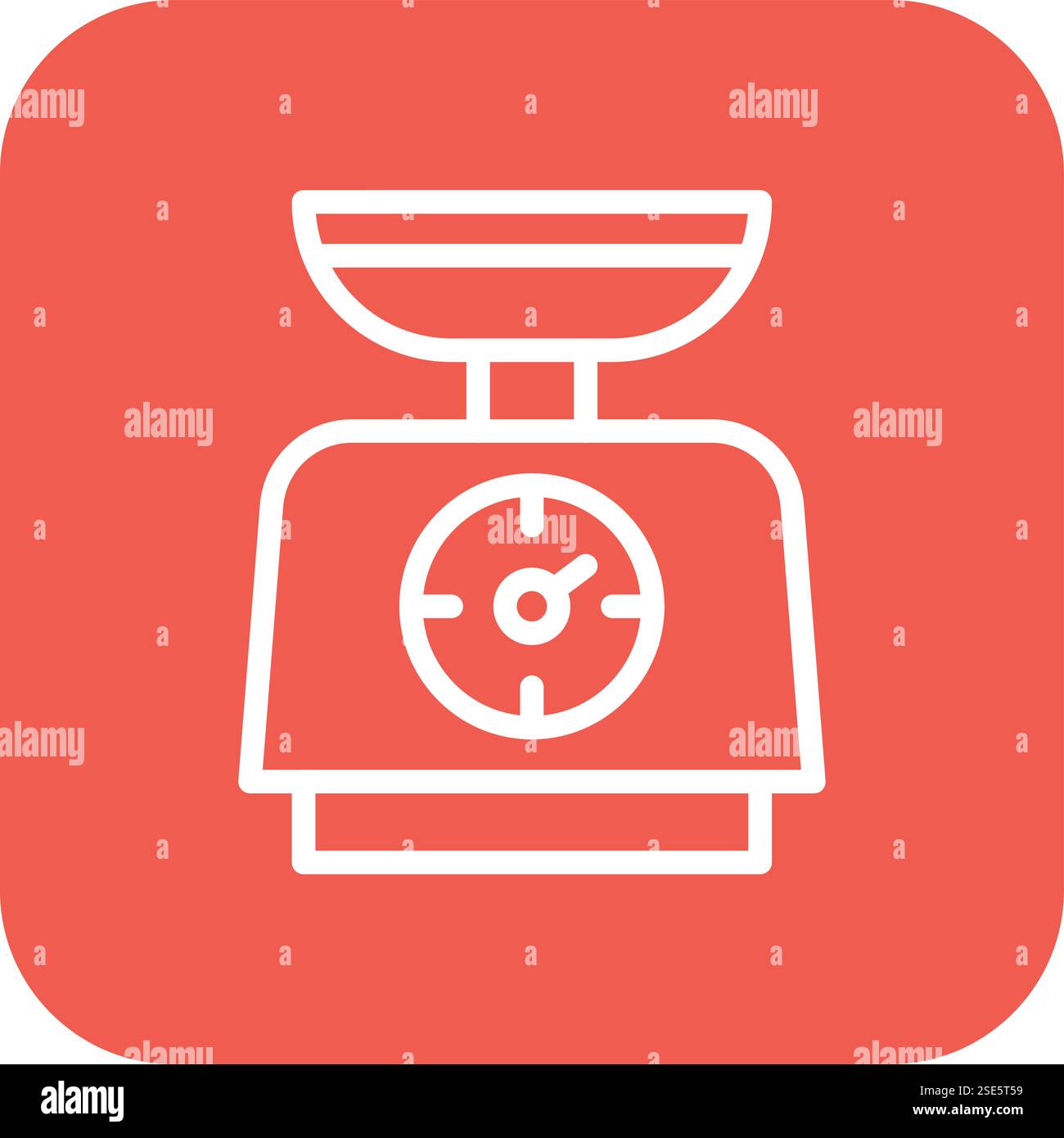Weight scale Vector Icon Design Illustration Stock Vector Image & Art ...