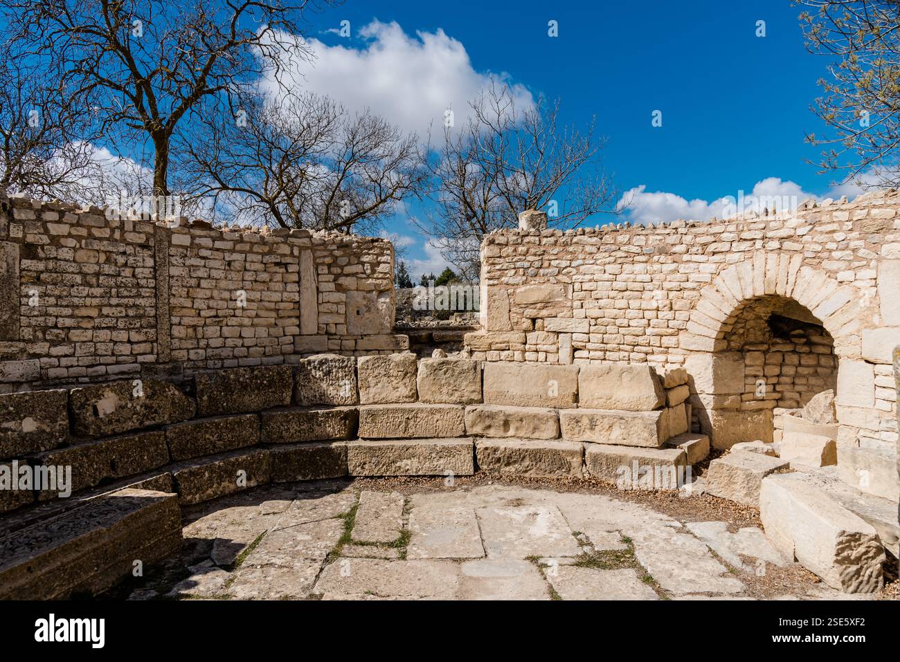 The archaeological site of Maktar in west-central of Tunisia Stock ...