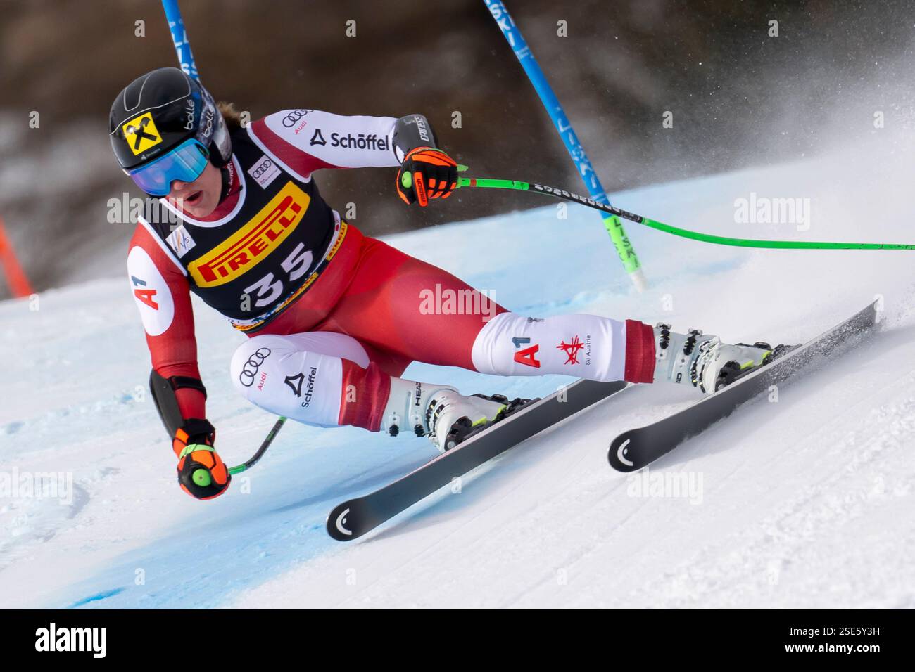 Cortina d’Ampezzo, Italy 19 January 2025. EGGER Magdalena (AUT ...