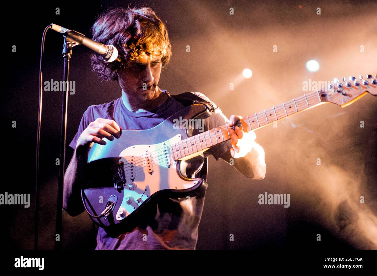 THE RAPTURE, YOUNG, CONCERT, 2004: Singer LUKE JENNER from the RAPTURE ...