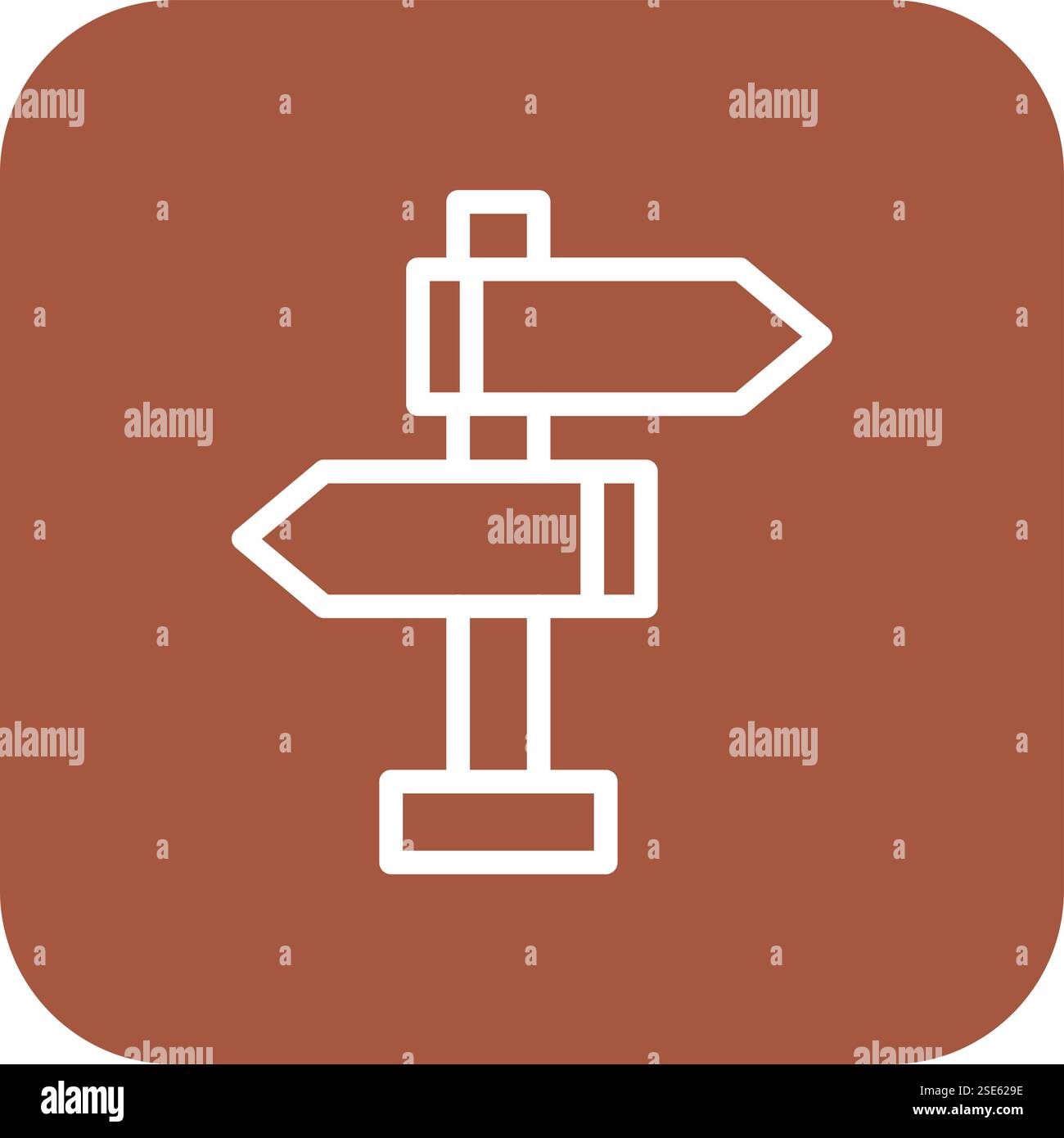 Signpost icon vector logo Cut Out Stock Images & Pictures - Alamy