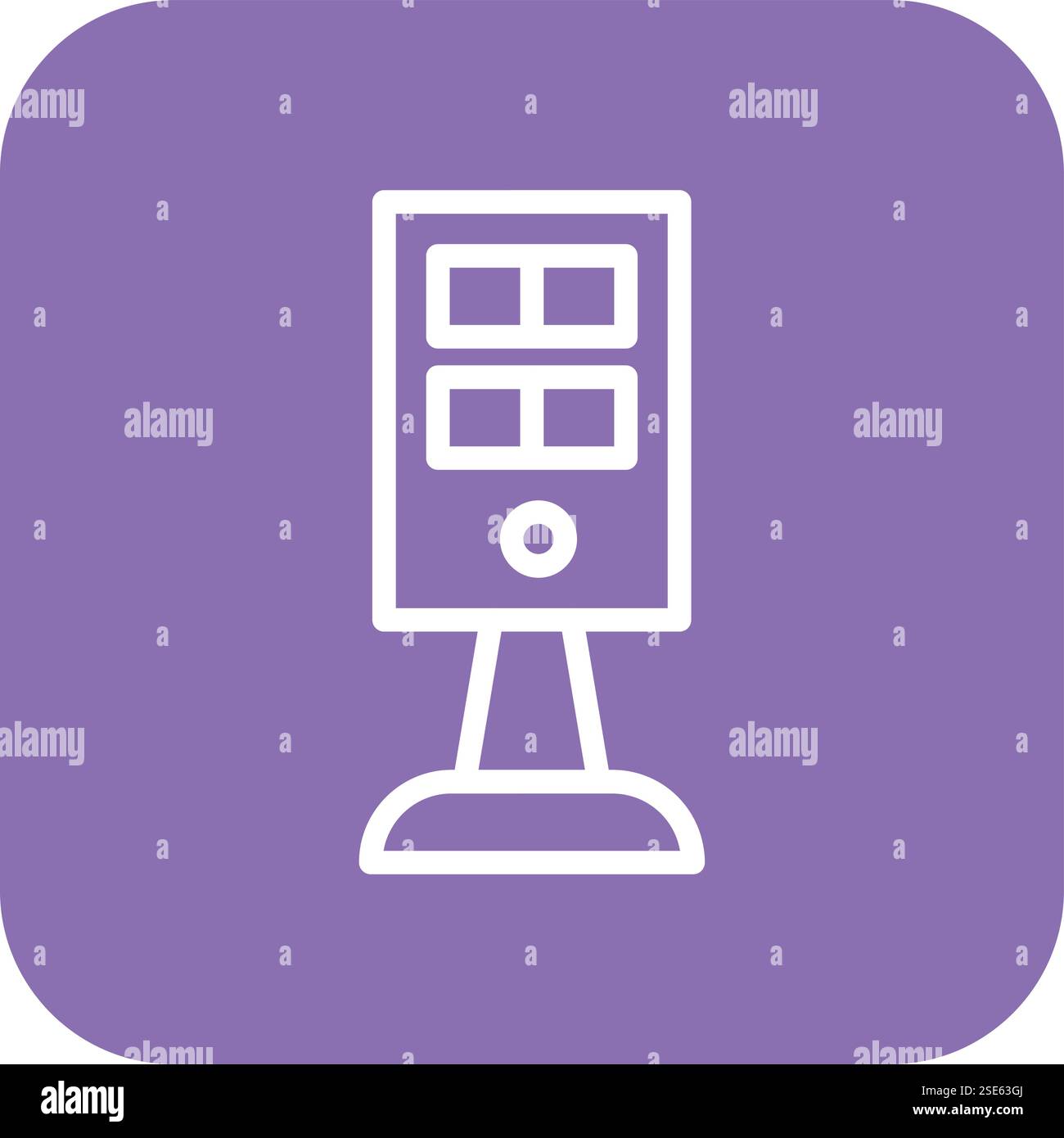 Kiosk Vector Icon Design Illustration Stock Vector Image & Art - Alamy