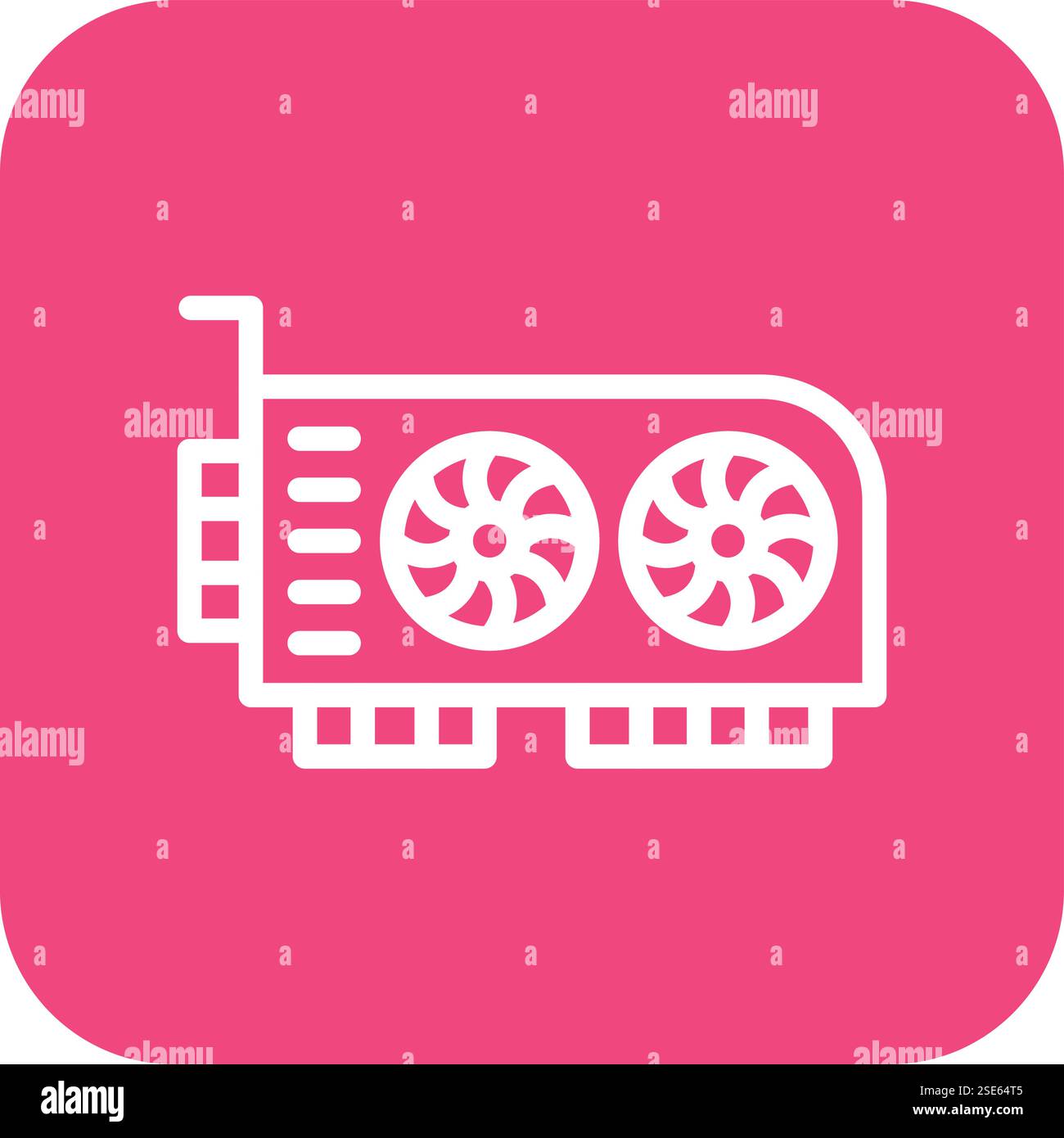 Graphic card Vector Icon Design Illustration Stock Vector Image & Art ...