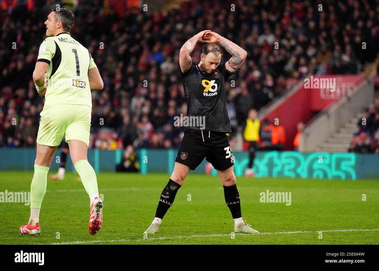 Burnley's Ashley Barnes rues a missed chance during the Emirates FA Cup ...