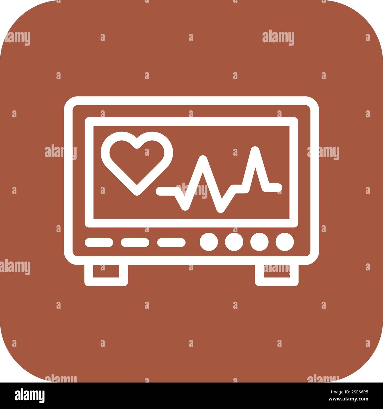 Cardiogram Vector Icon Design Illustration Stock Vector Image & Art - Alamy