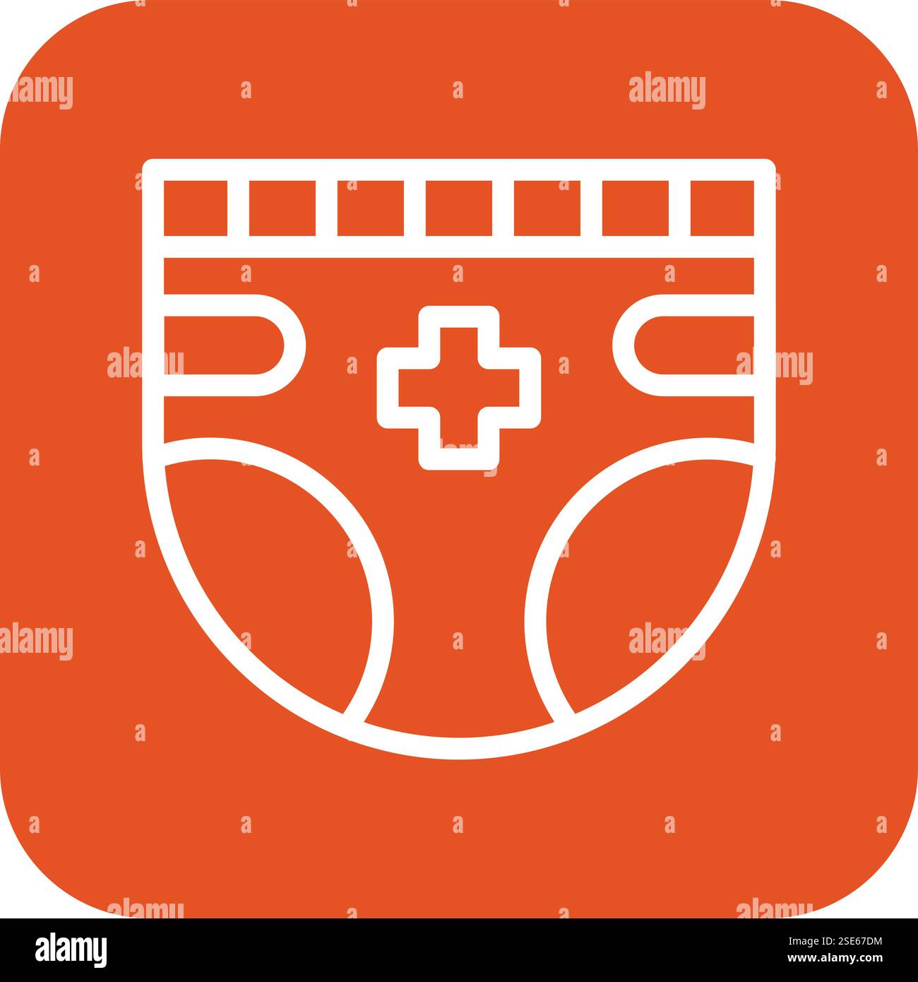 Diaper icon flat illustration hi-res stock photography and images - Alamy