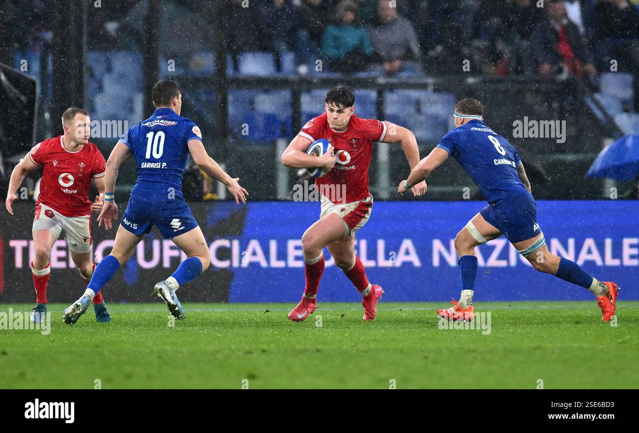 Wales' Eddie James during the Guinness Men's Six Nations match at ...
