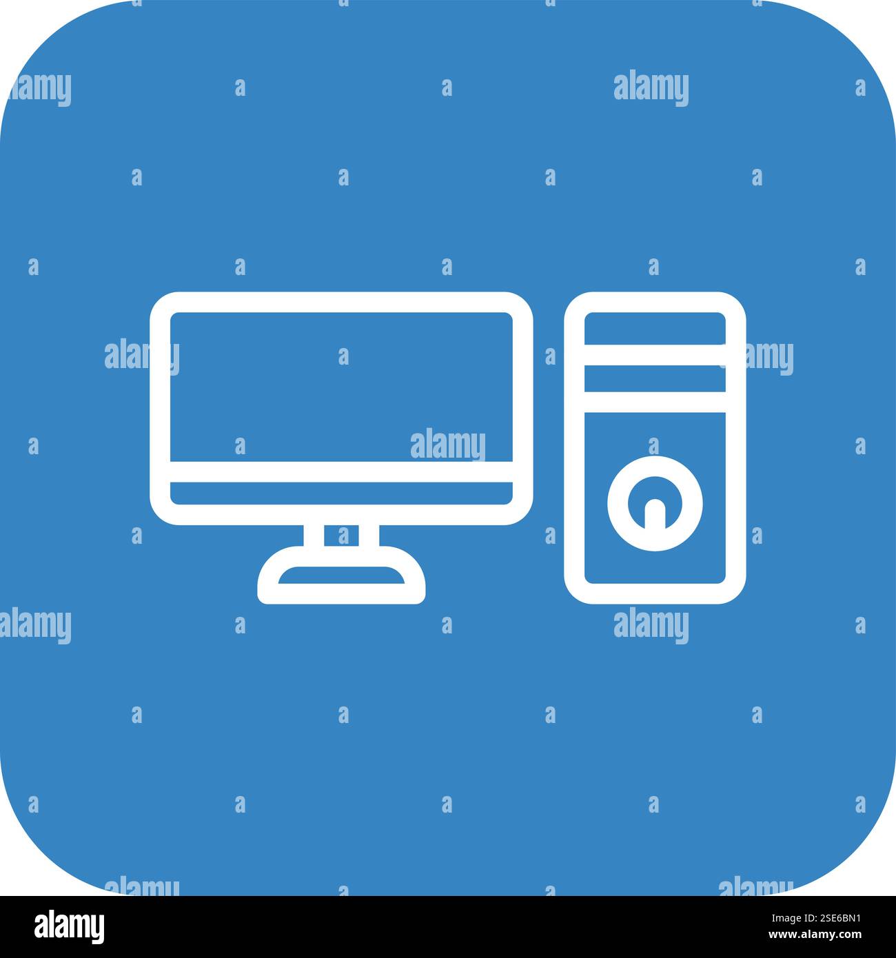 Pc Vector Icon Design Illustration Stock Vector Image & Art - Alamy