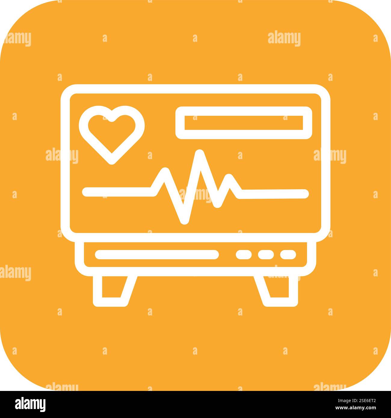 Heart Monitoring Vector Icon Design Illustration Stock Vector Image ...