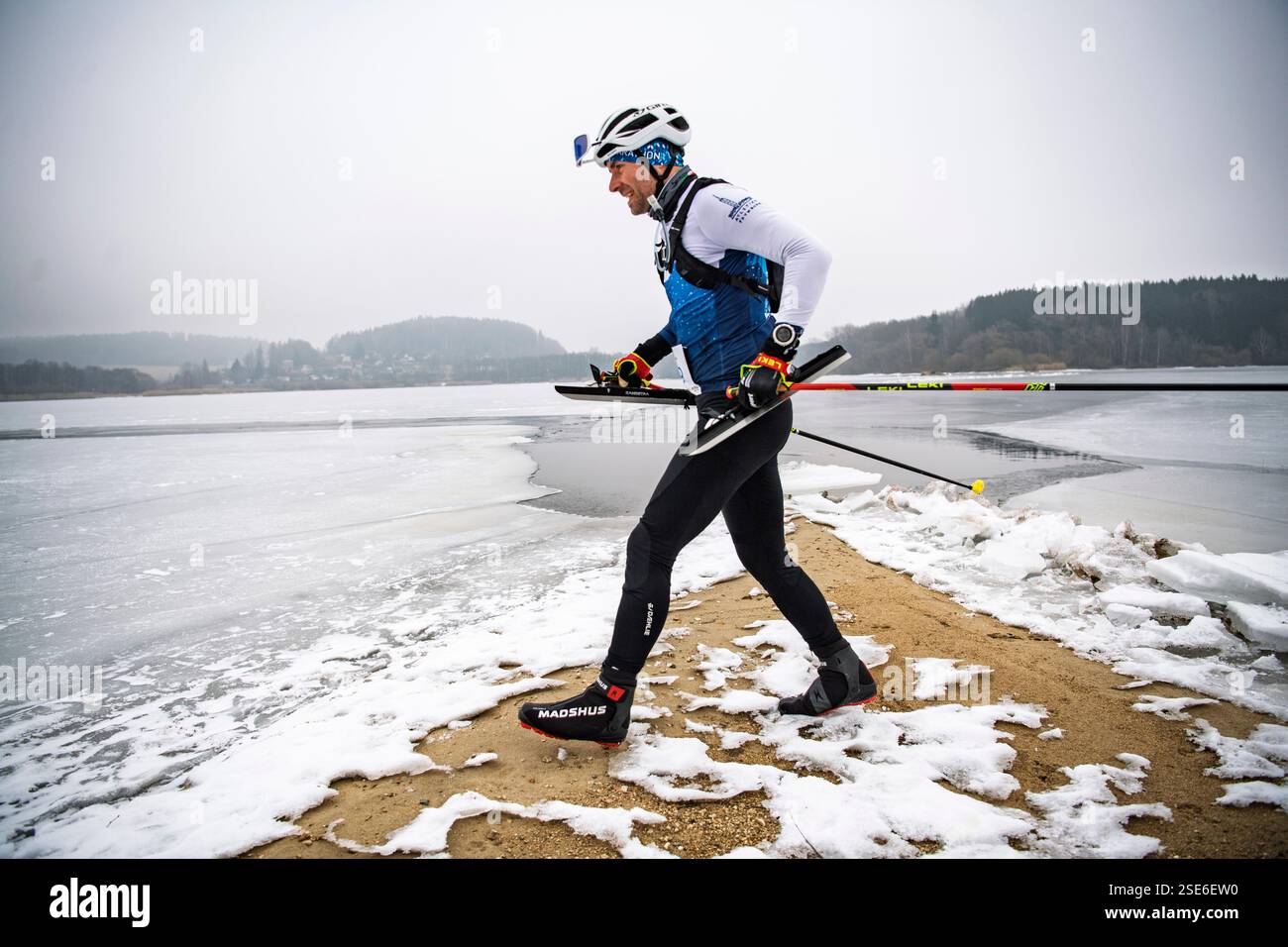 Cerna v Posumavi, Czech Republic. 8 Feb, 2025. The Lipno Ice Marathon ...