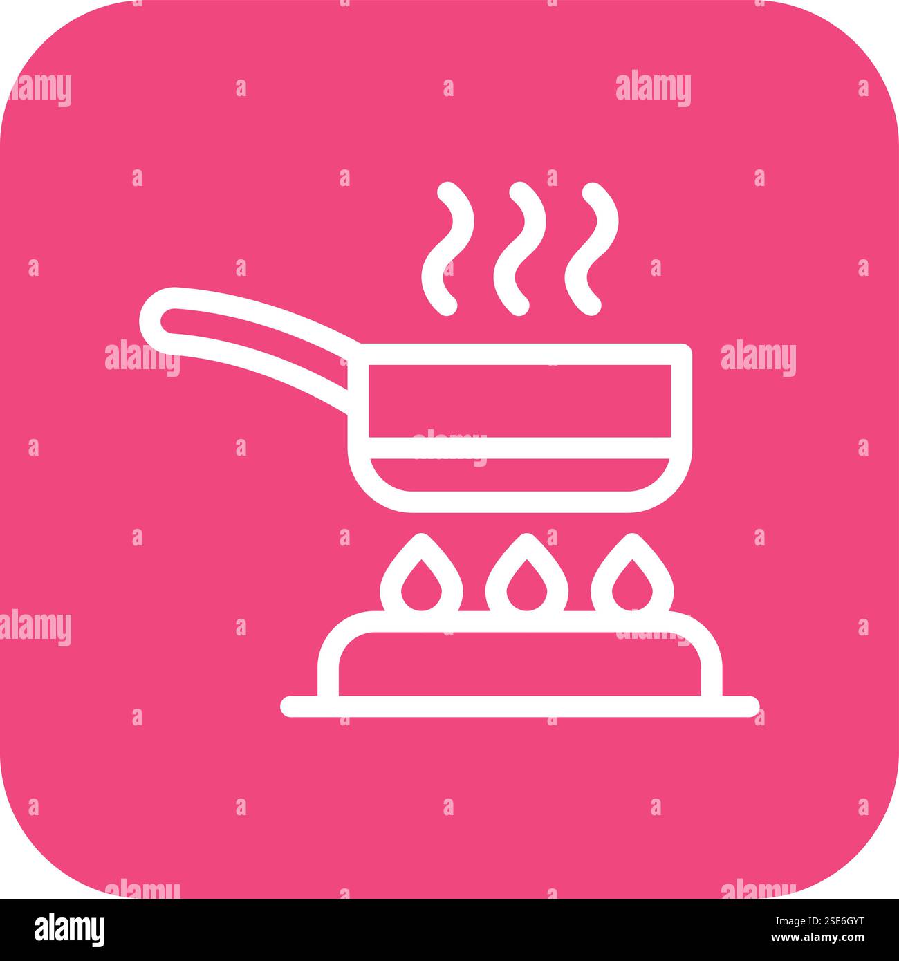 Frying Pan Vector Icon Design Illustration Stock Vector Image & Art - Alamy