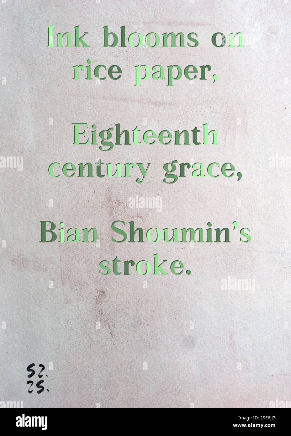 Ink blooms on rice paper, Eighteenth century grace, Bian Shoumin's ...