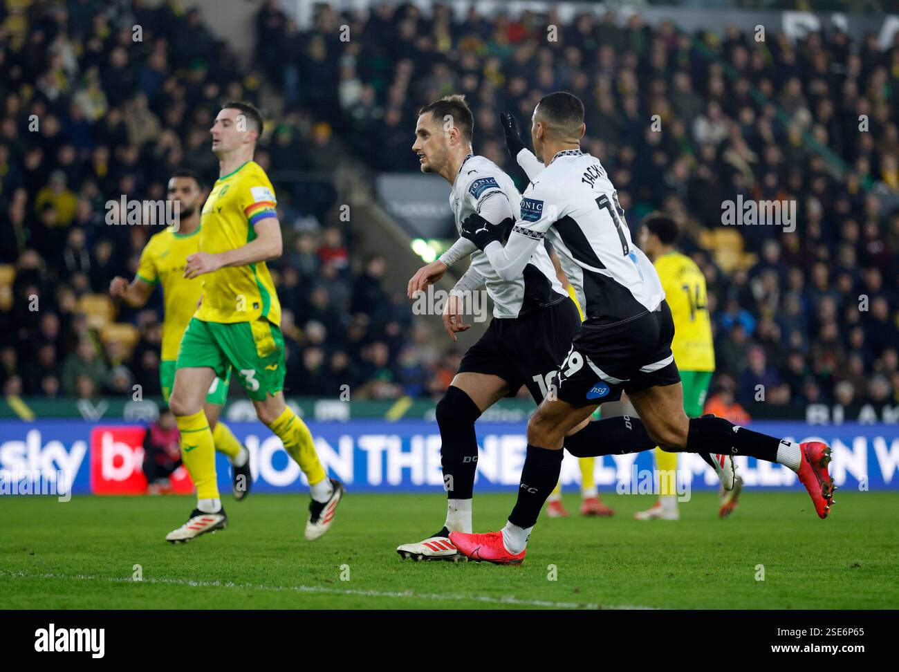 Derby County's Jerry Yates (left) celebrates with Kayden Jackson after ...