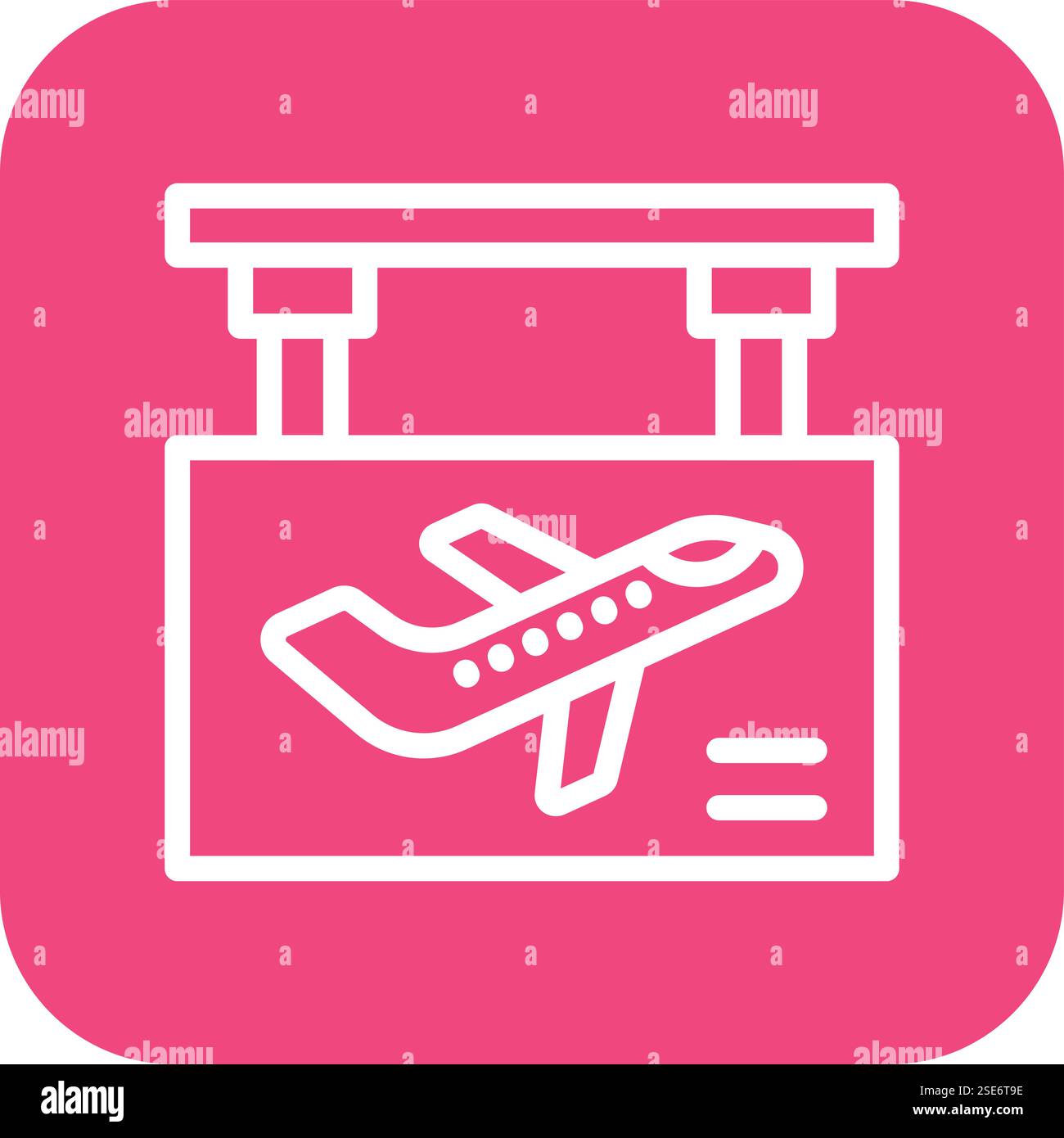 Boarding Gate Vector Icon Design Illustration Stock Vector Image & Art ...