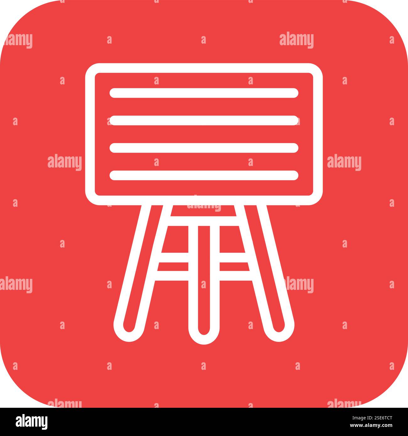 Whiteboard Vector Icon Design Illustration Stock Vector Image & Art - Alamy