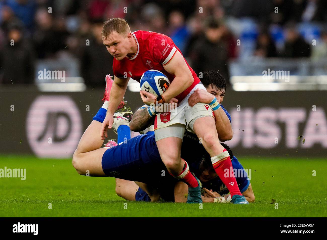 Rome, Italy. 08th Feb, 2025. Blair Murray of Wales during the Guinness ...