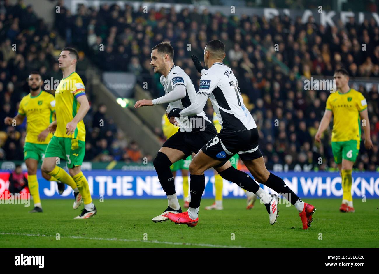 Derby County's Jerry Yates (left) celebrates with Kayden Jackson after ...