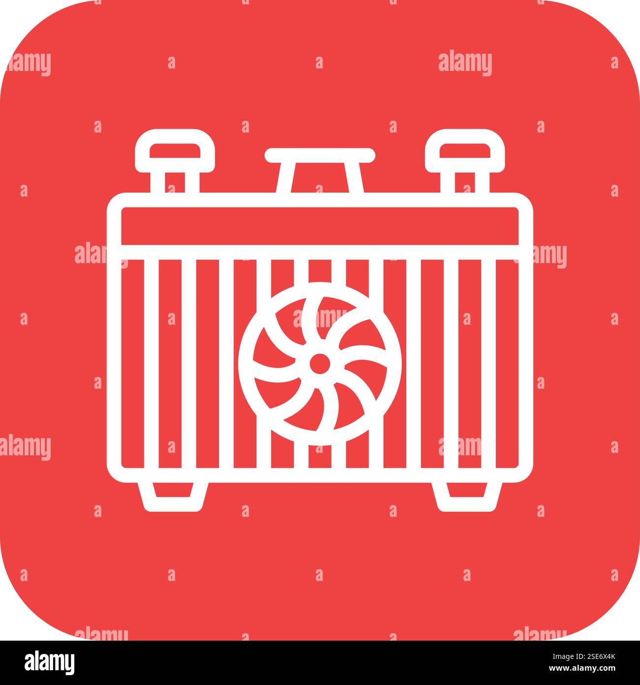 Car radiator Vector Icon Design Illustration Stock Vector Image & Art ...