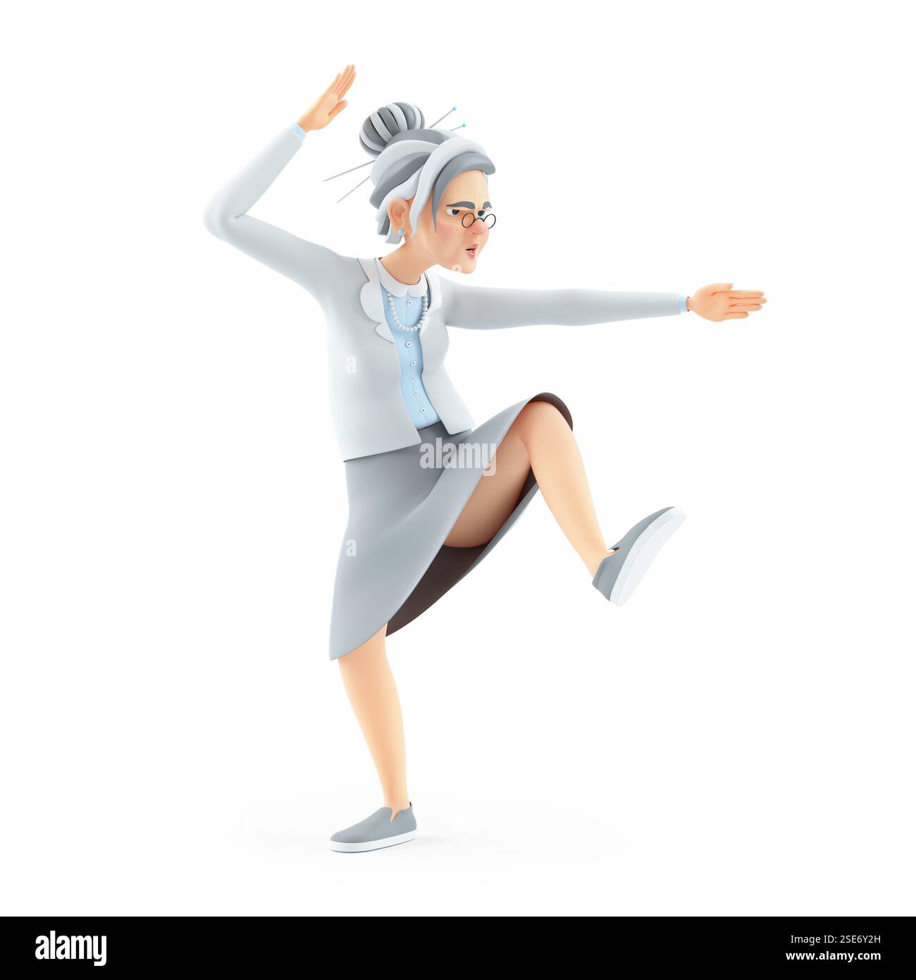 Karate woman kick hi-res stock photography and images - Alamy