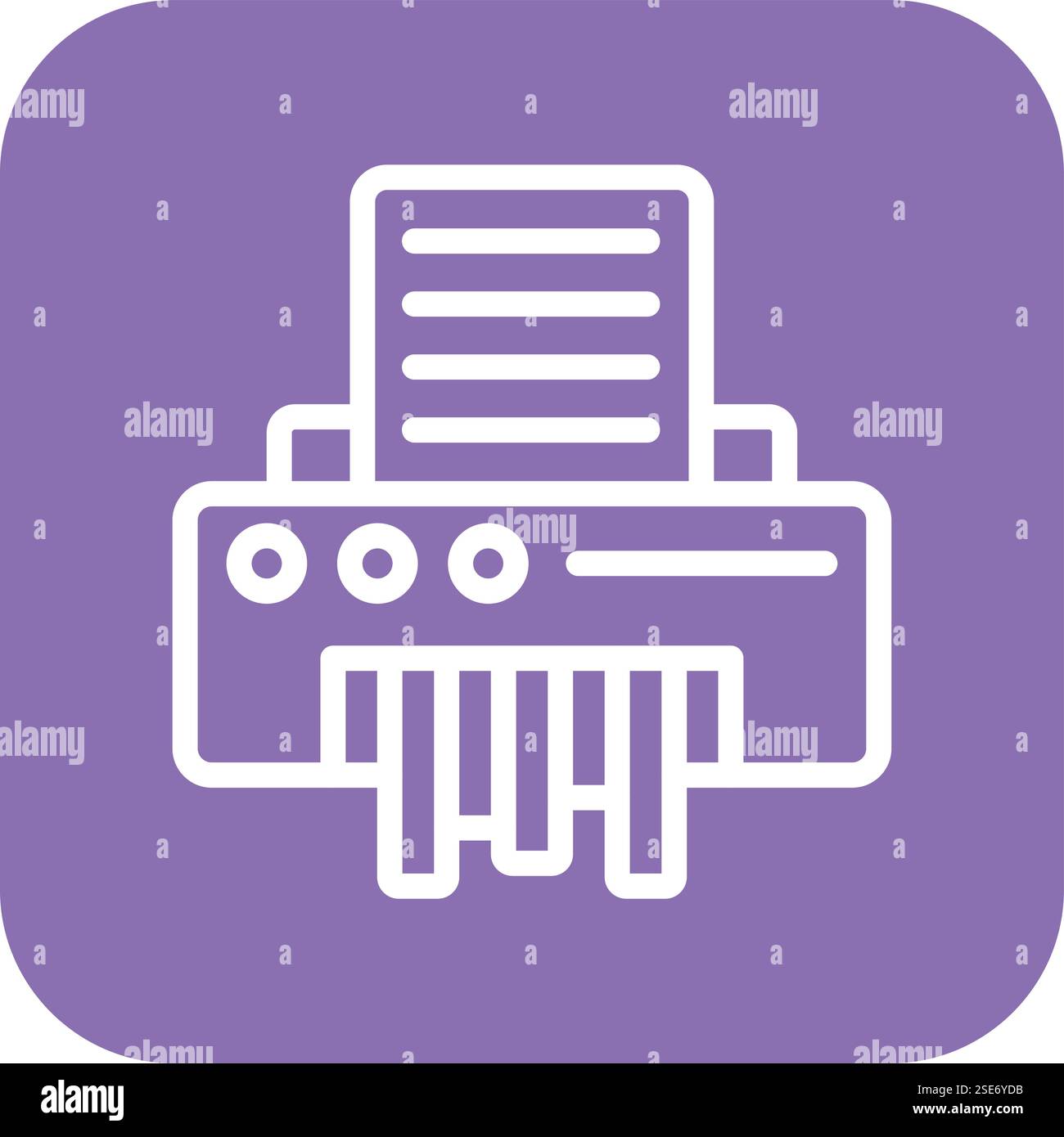 Paper Shredder Vector Icon Design Illustration Stock Vector Image & Art ...