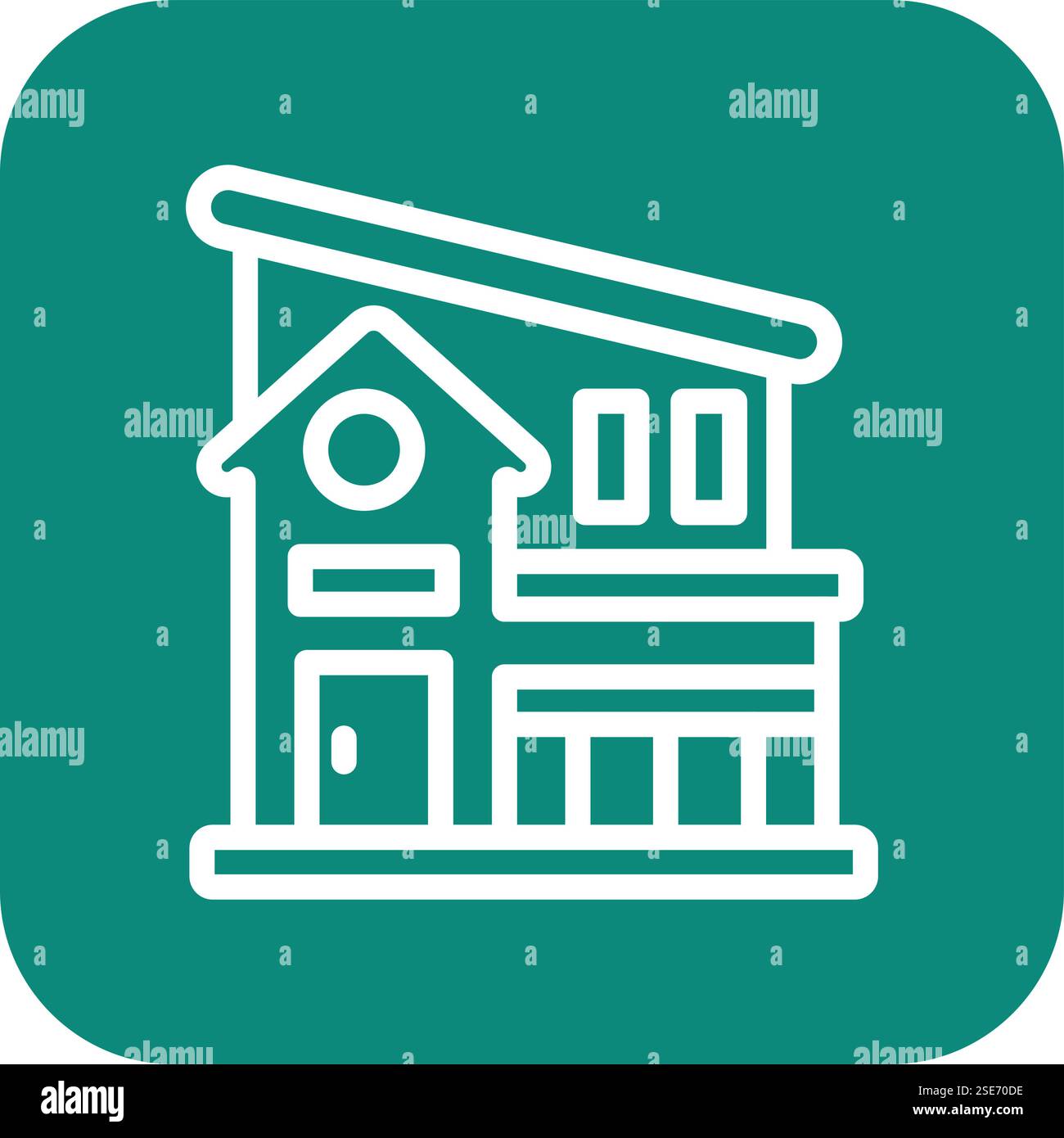 Villa Vector Icon Design Illustration Stock Vector Image & Art - Alamy