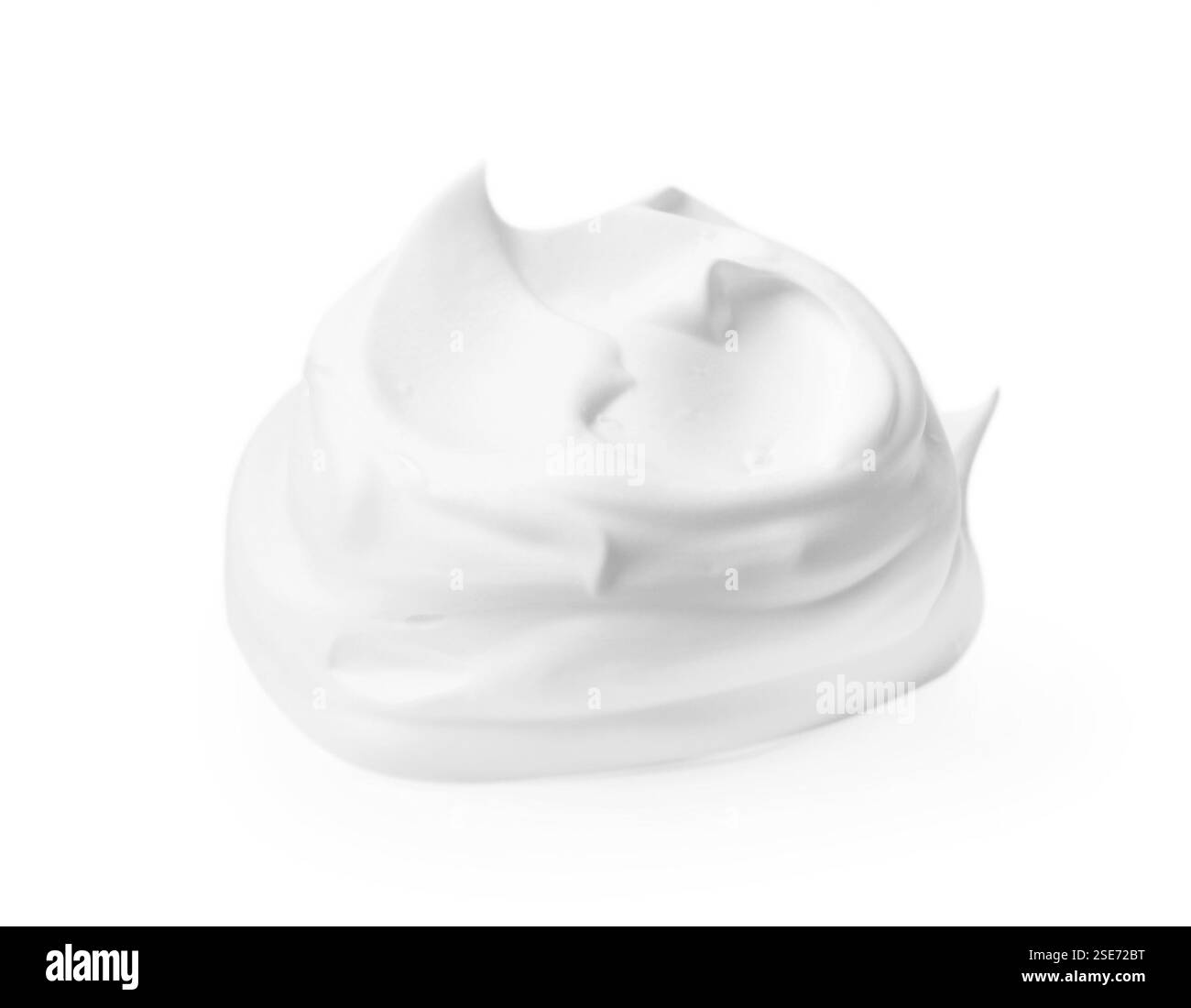 Sample of fluffy foam isolated on white Stock Photo - Alamy