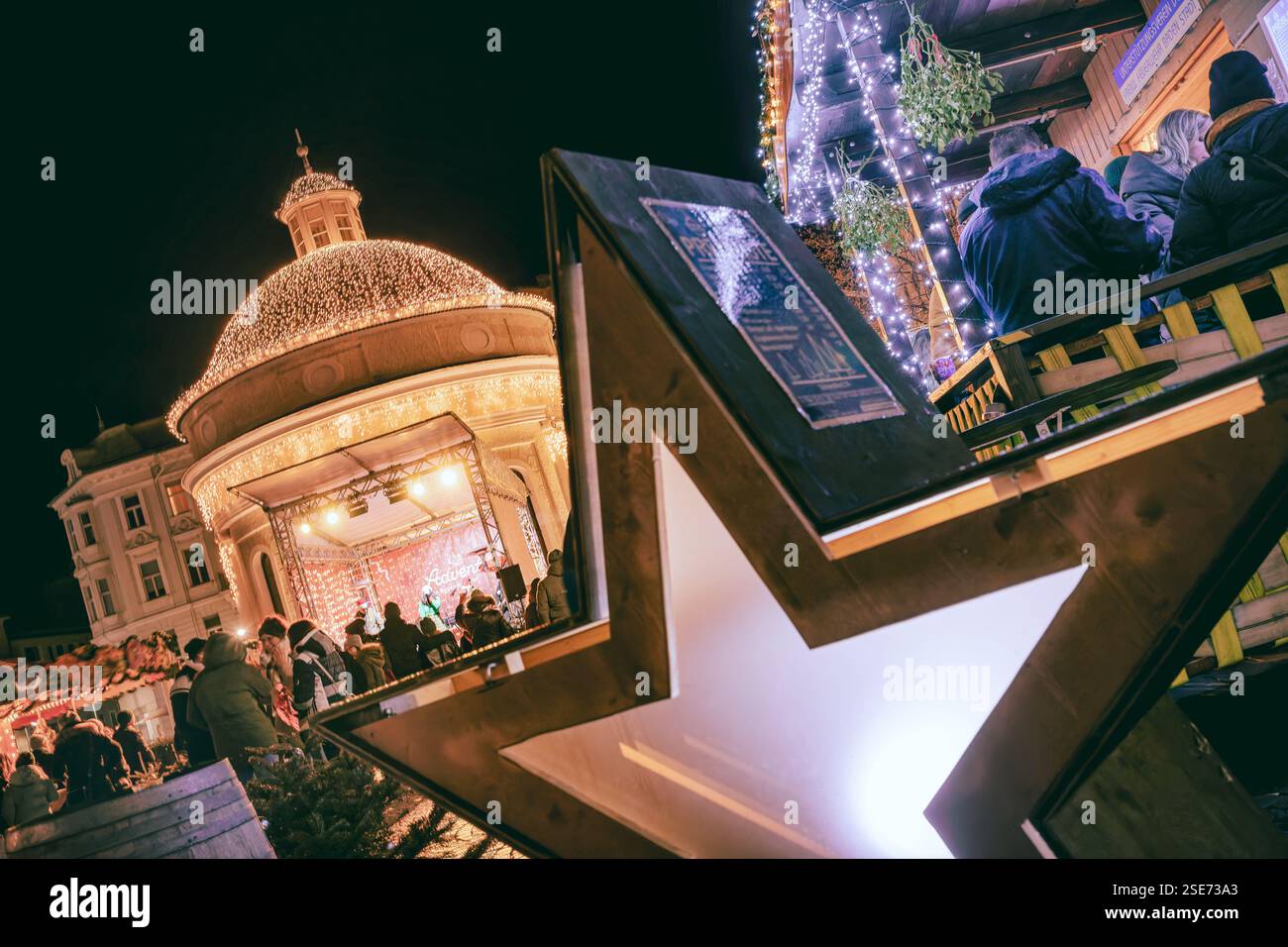 Advent Market at Josefsplatz in Baden near Vienna Stock Photo - Alamy