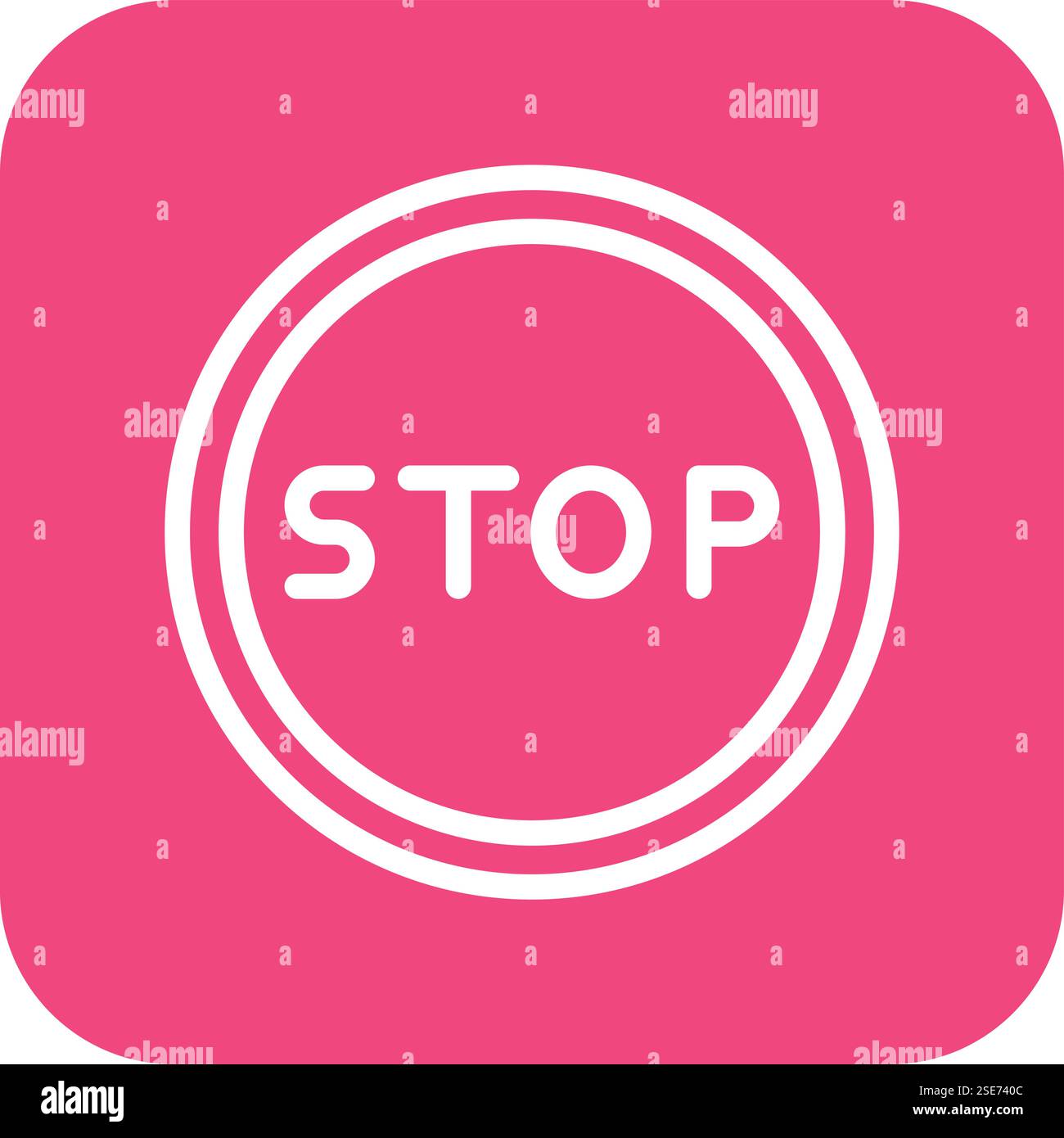 3d illustration stop sign Stock Vector Images - Alamy