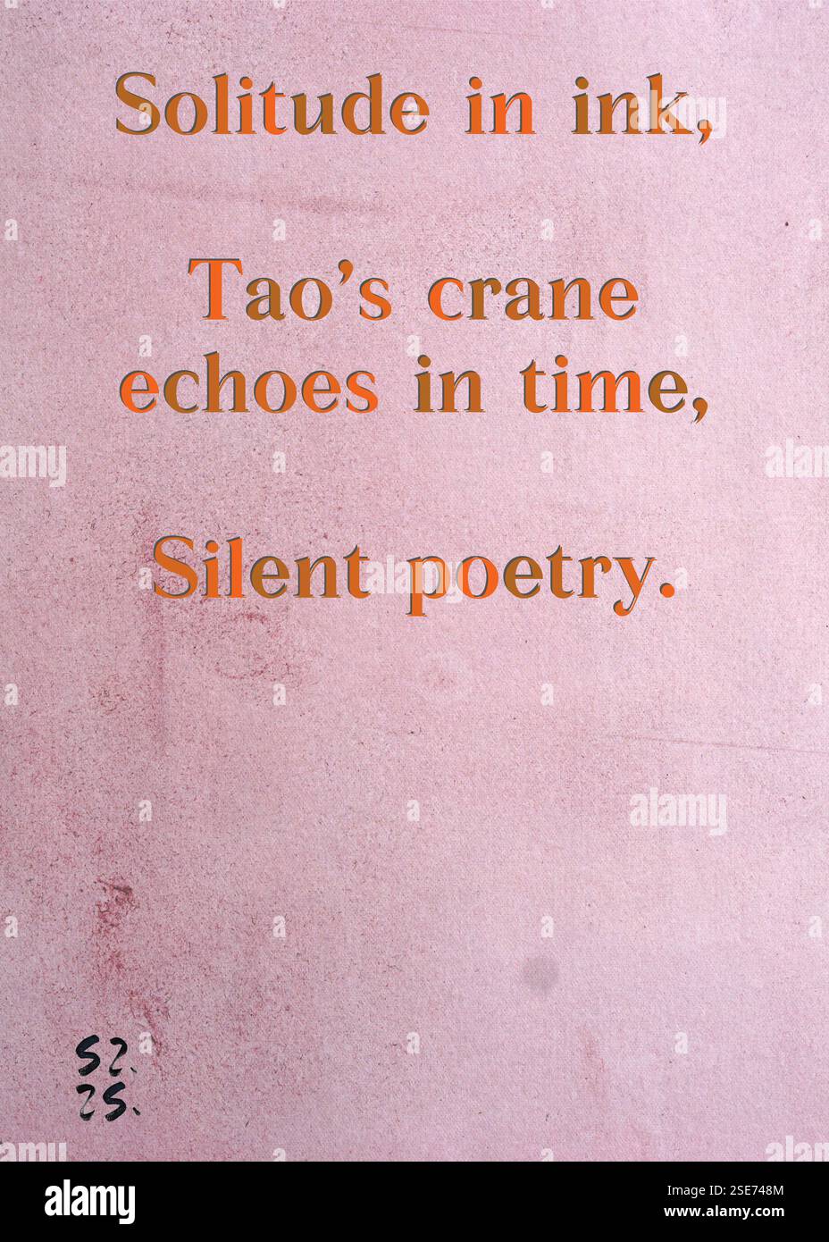 Solitude in ink, Tao's crane echoes in time, Silent poetry. Henrique ...
