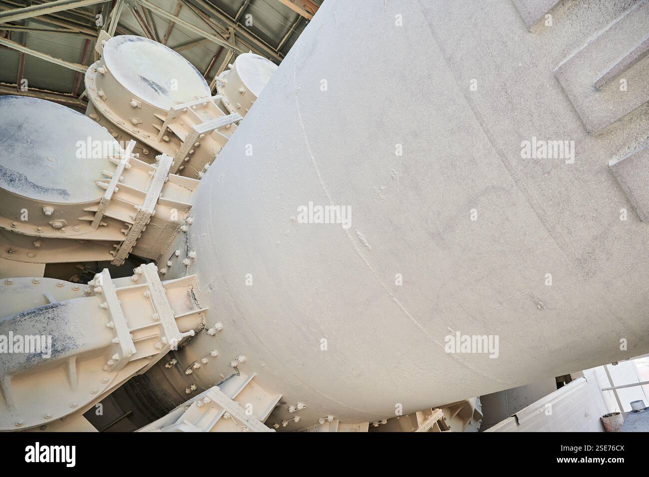 Contemporary limestone plant with operating equipment Stock Photo - Alamy