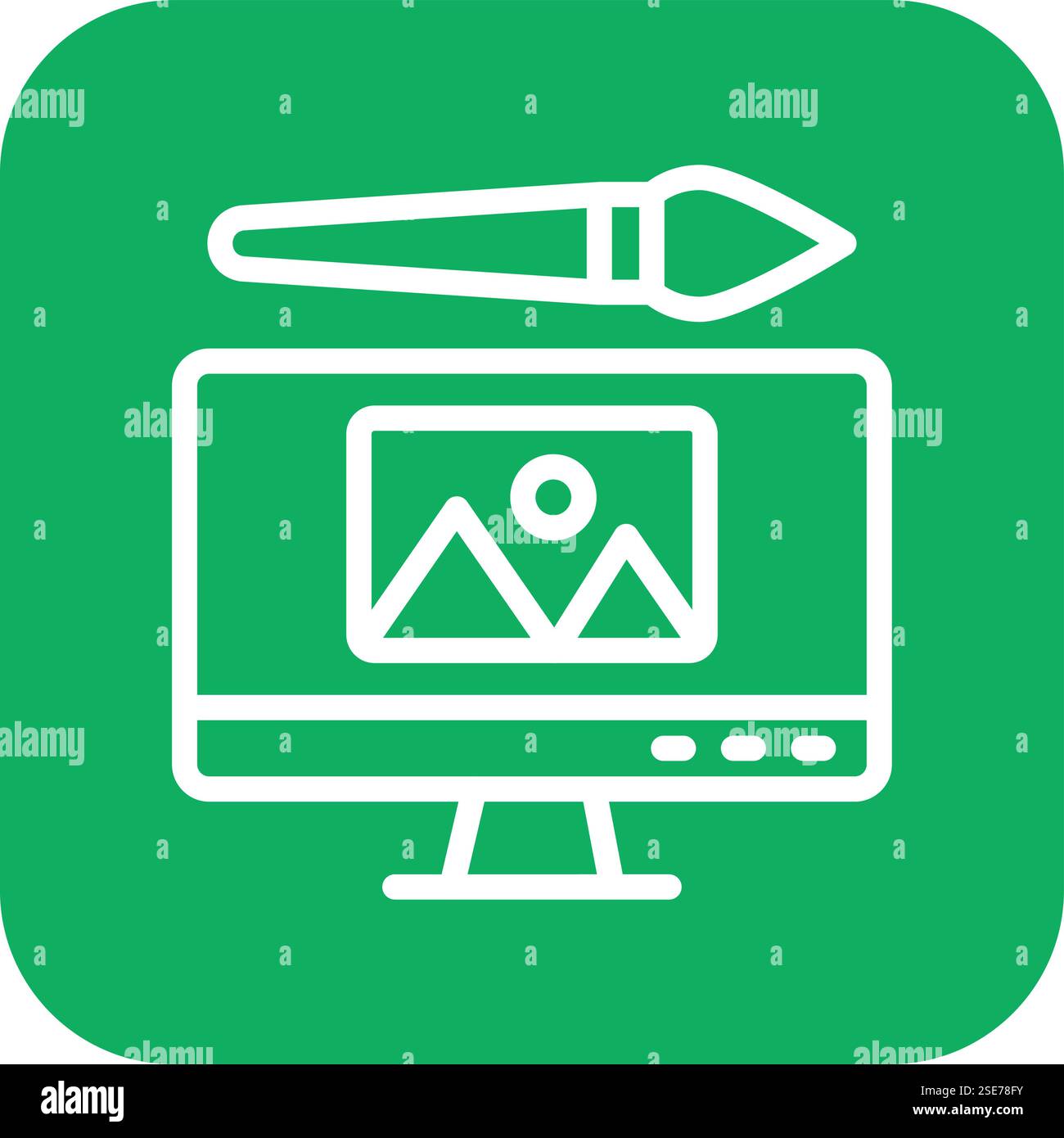 Digital Art Vector Icon Design Illustration Stock Vector Image & Art ...